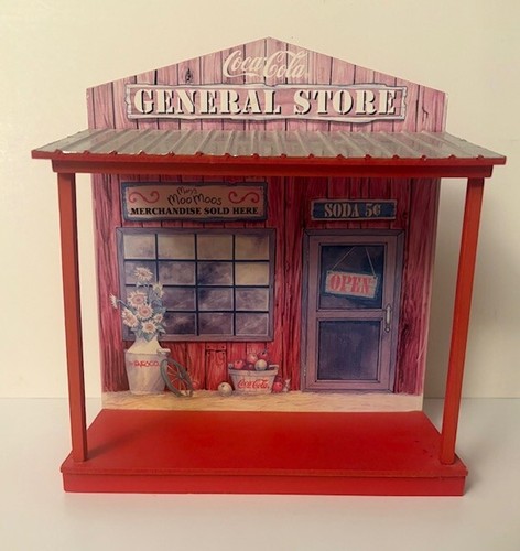 Coca Cola General Store Display Wooden Store Front Mary Moo Moos 2000 Enesco | eBay