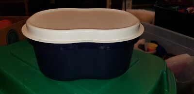 Tupperware Legacy Micro-Wave Server/Roaster 3866 w/ Lid White/Black | eBay