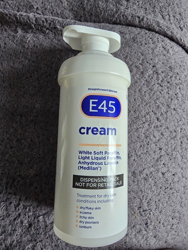 E45 Cream Pump 500 g Itch Dermatological Skin Dry Care AUTHORISED ...