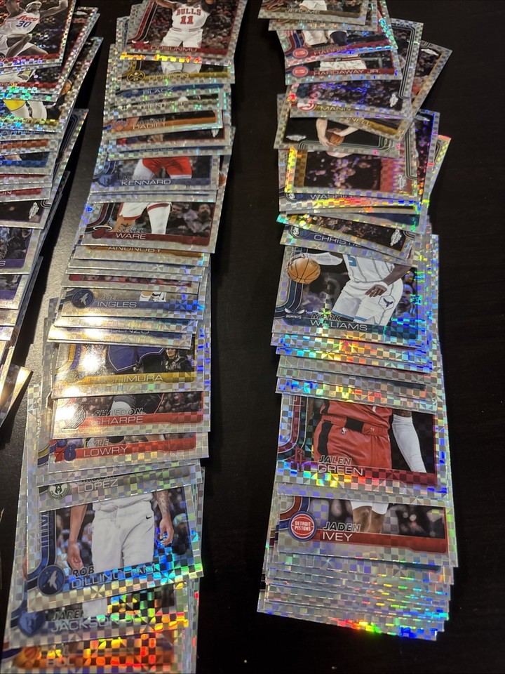 2025-26 Topps Chrome Basketball Huge X-Fractor Lot 104 Blue Exchange ...