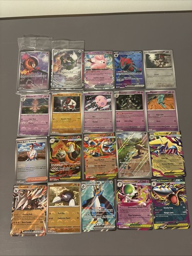 Pokémon TCG Bulk Lot 20 Card 2 Sealed Promo Black BLT Prismatic Mega ...