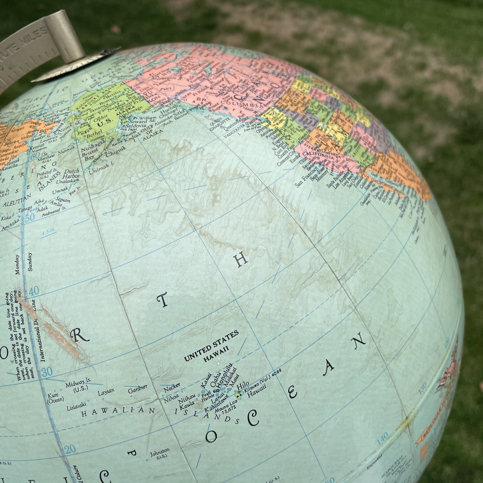 VINTAGE Replogle 12” Inch Reference Globe By Gustav Brueckmann 1960s ...