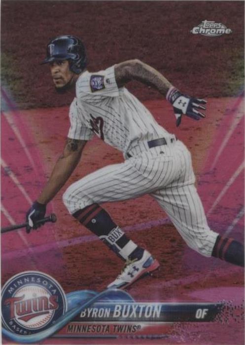 2018 Topps Chrome - Byron Buxton #47 Pink Refractor for sale online | eBay