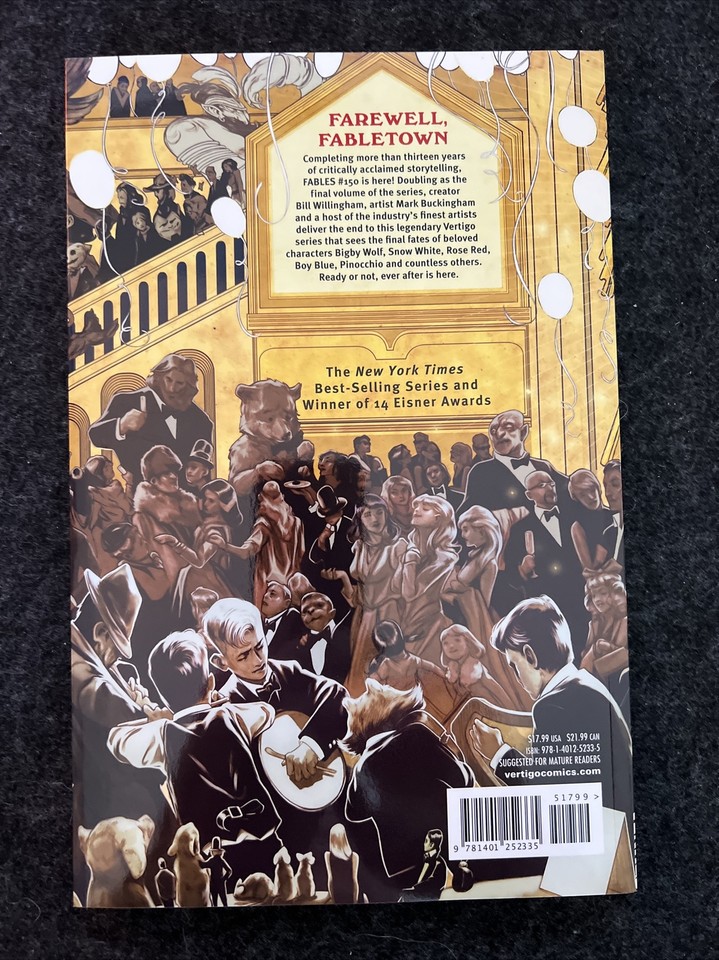 Fairest Vol 22: 150 Farewell by Bill Willingham (Vertigo DC Comics 2015 ...