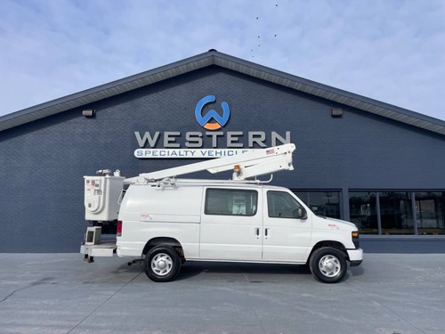 2012 Ford E350 Bucket Van Boom Truck Altec | eBay