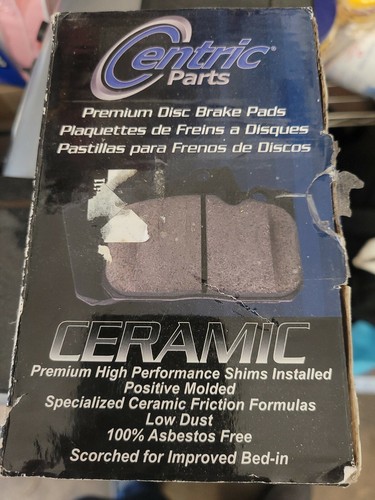 Disc Brake Pad Set-Premium Ceramic Pads with Shims and Hardware Front ...