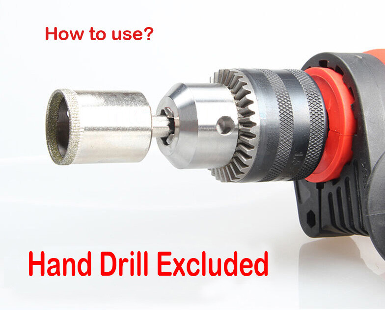 20Pcs 3.5mm DIamond Drill Bits Set Hole Saw Cutter Chunk Glass Granite ...