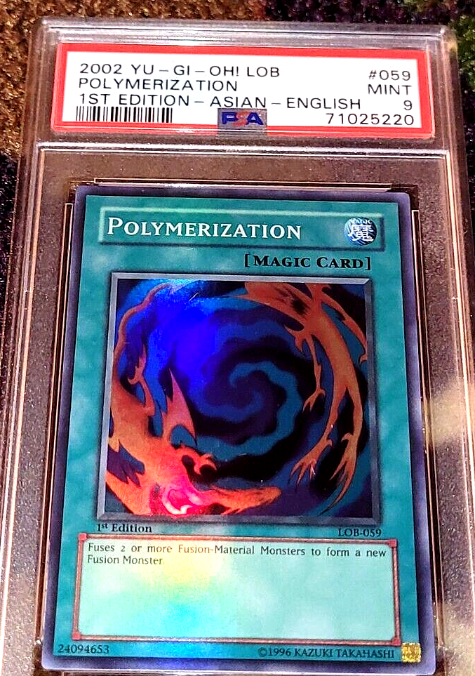 SWEET 2002 Yu-Gi-Oh Legend of Blue Eyes Polymerization #LOB-059 HOLO ...