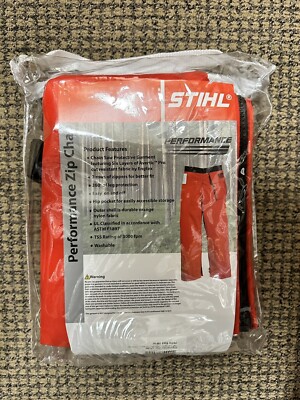 New Genuine Stihl Full Wrap 36" Zip Chaps Six Layer 7010-884-0816 30-42 ...