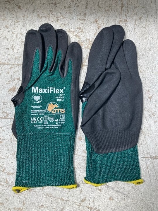 BULK LOT 72x ATG Maxiflex Cut Gloves Level 3 Cut Resistant 34-8743 Size ...