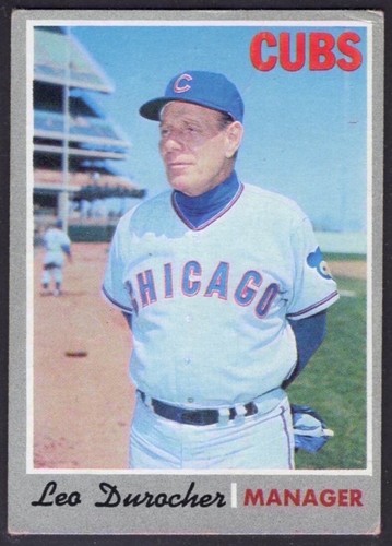 1970 Topps Baseball Card #291 Leo Durocher HOF Chicago Cubs Mgr VG-VGEX ...