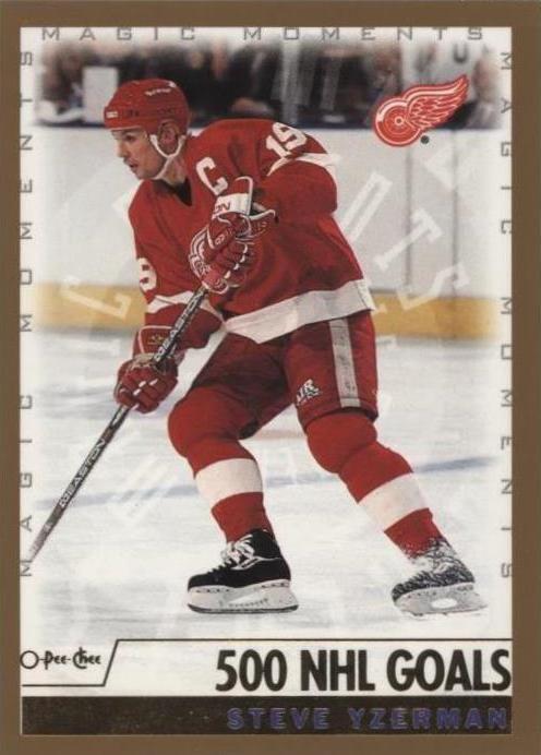 1999-00 O-Pee-Chee - Steve Yzerman #286 500 NHL Goals for sale online ...