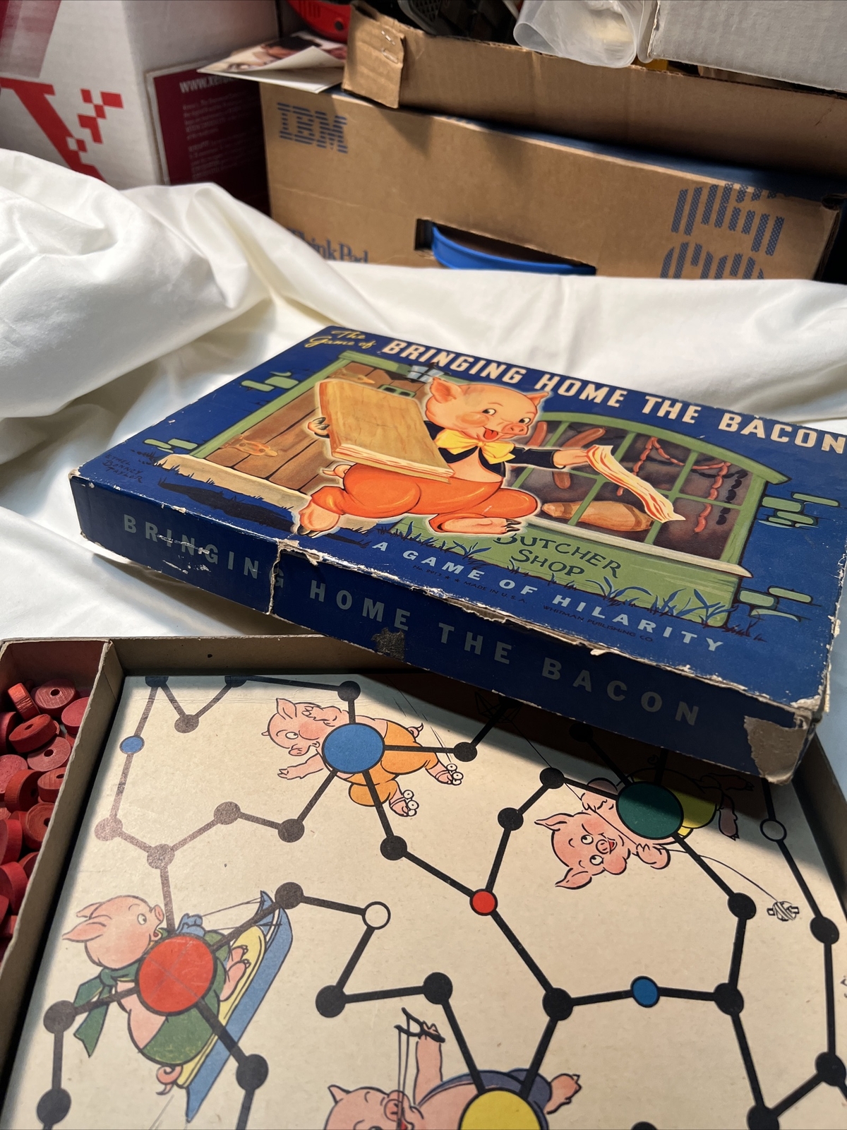 1939 Bringing Home The Bacon Board Game By Whitman Publishing Co ...