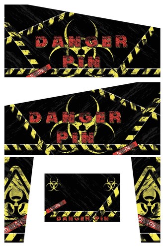 Stickers Danger Pin Pour Pincab Flipper | eBay