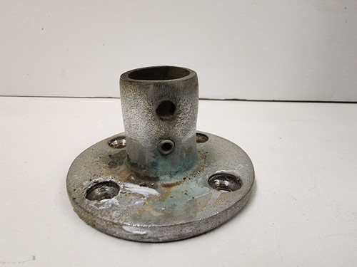 Chrome Plated Bronze Stanchion Base 0 Degrees | eBay