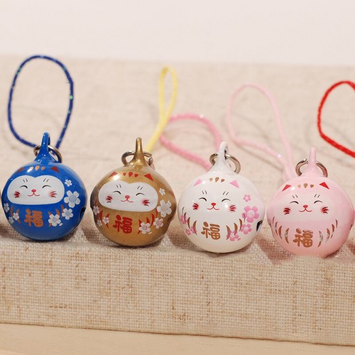 Metal Cat Bell Phone Cute Anime Keychains USB Flash Drive Lanyard Strap ...