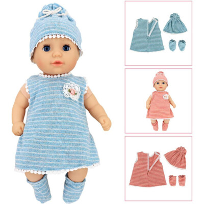 2Set Dolls Clothes w/Hat + Socks for Reborn Baby Dolls Boy Girl Doll ...