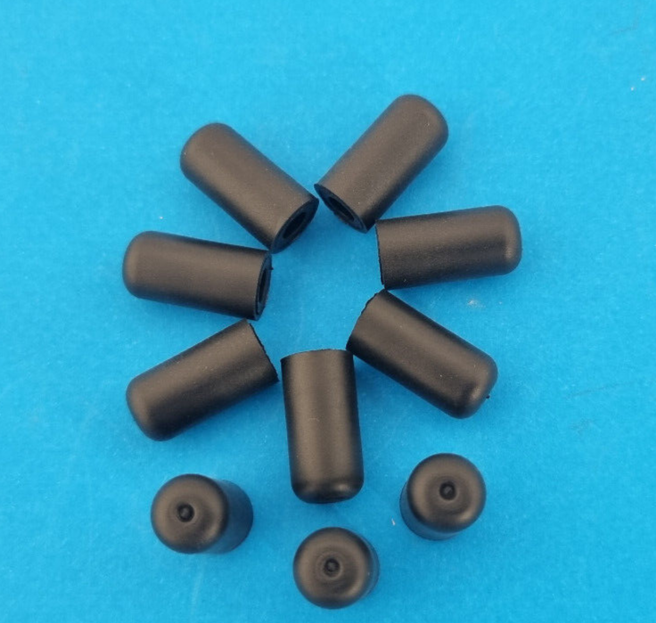 REAL Rubber Vacuum Block Off Cap set 10 X 5/32 ID Carby hose pipe blank ...