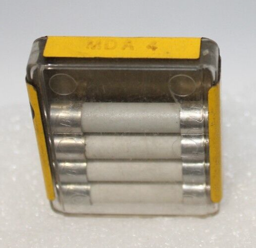 NOS/New Open Box - Bussmann MDA-4 Pack of (4) 1/4" x 1-1/4" Time Delay ...