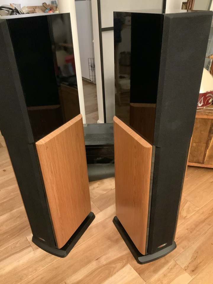 2 Polk Audio LSi15 Floor speakers. Rare oak wood finish, Great ...