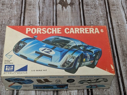 Vintage MPC Porsche Carrera Race Car Plastic Model Kit | eBay