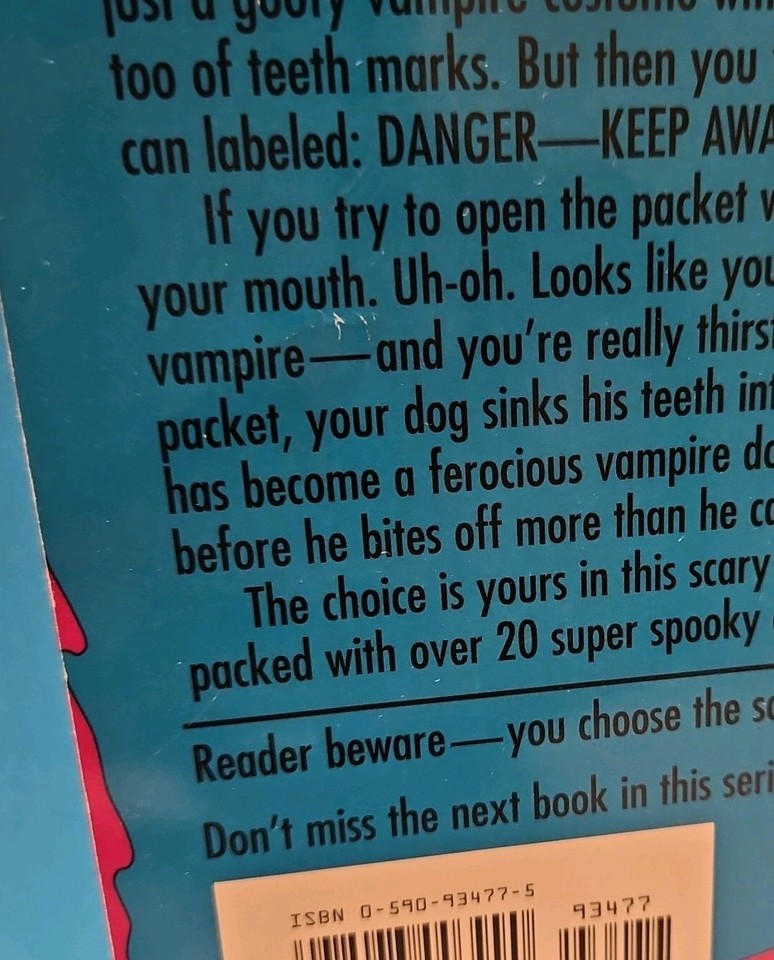 Lot of 6 RL Stine Goosebumps Reader Beware Paperback Books 3, 6, 9, 13 ...