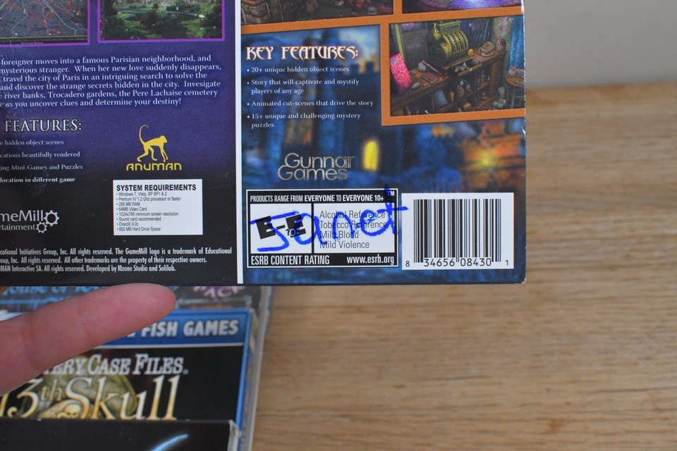 Lot of 28 Hidden Object Games PC CD & DVD-Roms Mystery Horror Vampire ...