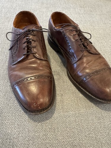 Allen Edmonds Benton 3458 Brown Leather Cap Toe Oxford Shoes Men’s ...