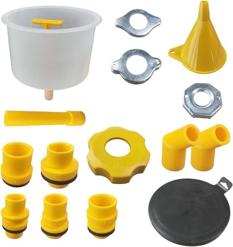 Spill Proof Coolant Funnel Kit, No Spill Radiator Bleeder Funnel Fill ...