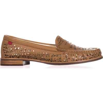 NEW Marc Joseph East Village Penny Loafer Cognac Napa perforated eyelet ...