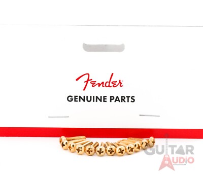 Genuine Fender GOLD Guitar Pickup/Switch Mounting Screws - Package of ...