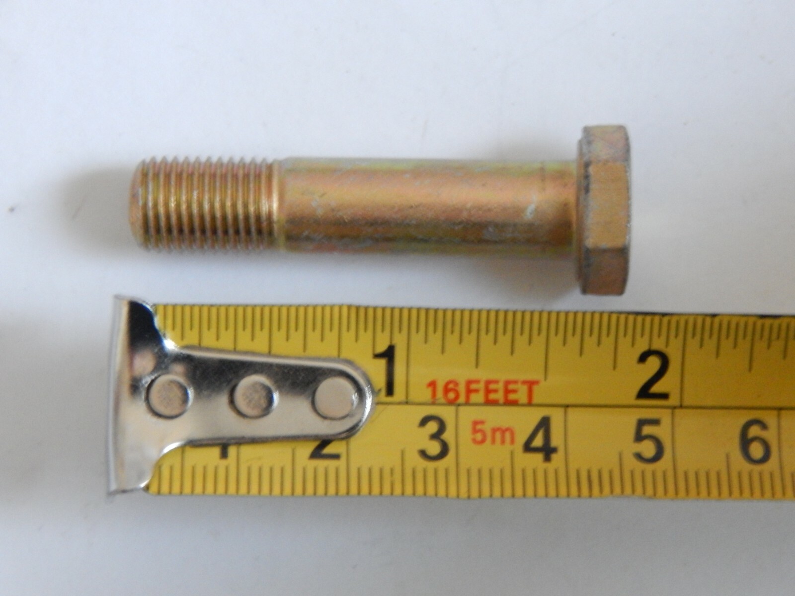 5 x Steel Aircraft Bolts, Dished Hex Head, 3/8" UNF, 1.0" Grip, NAS1306 ...