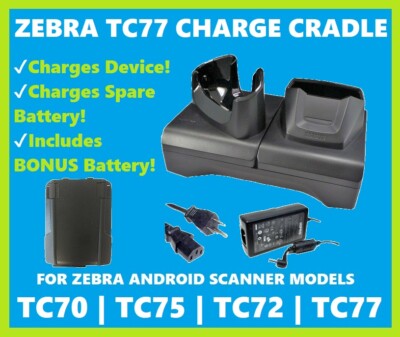 Charger Dock for Zebra TC77, TC77HL Android Scanners + Power + BONUS ...