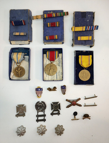 Lot of 22 WWII U.S. Victory Medals Pin Ribbon Brooch Army Navy Marines ...