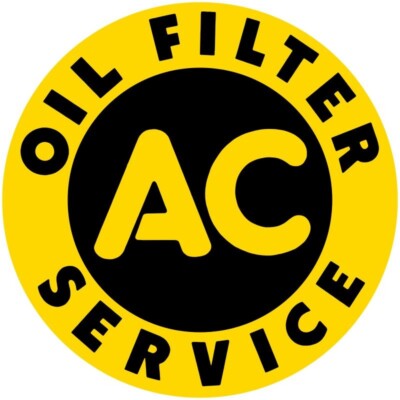 AC Oil Filter Service NEW Sign 40" Dia. Round USA STEEL 15 Lbs | eBay