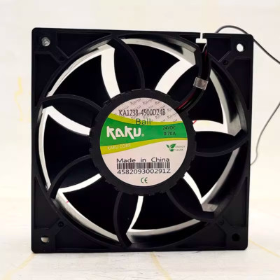 1 PCS KAKU Fan KA1238-4500D24B DC24V 0.70A 12038 12cm 2 wire cooling ...