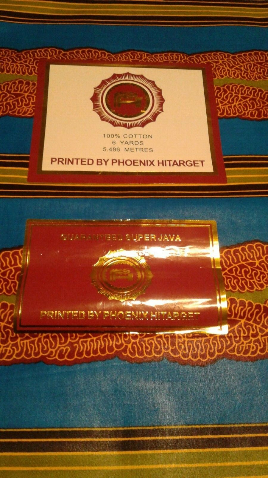 African inspired wax print fabric 6 yards Phoenix Hitarget cotton ...