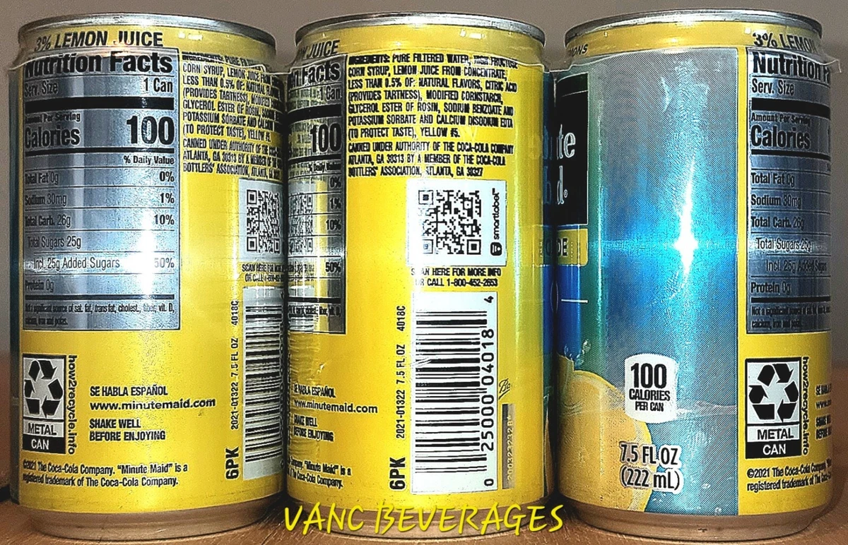 Minute Maid Lemonade Can