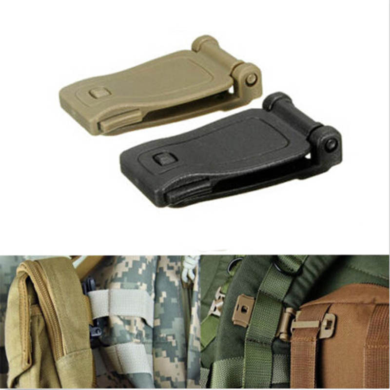 Molle Strap LJ Webbing Connecting Buckle Clip 30mm Black For Backpack ...