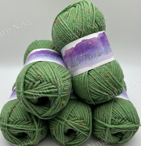 Cygnet Multi Tweed Chunky Knitting Crochet Yarn Wool - 5x100g Balls ...