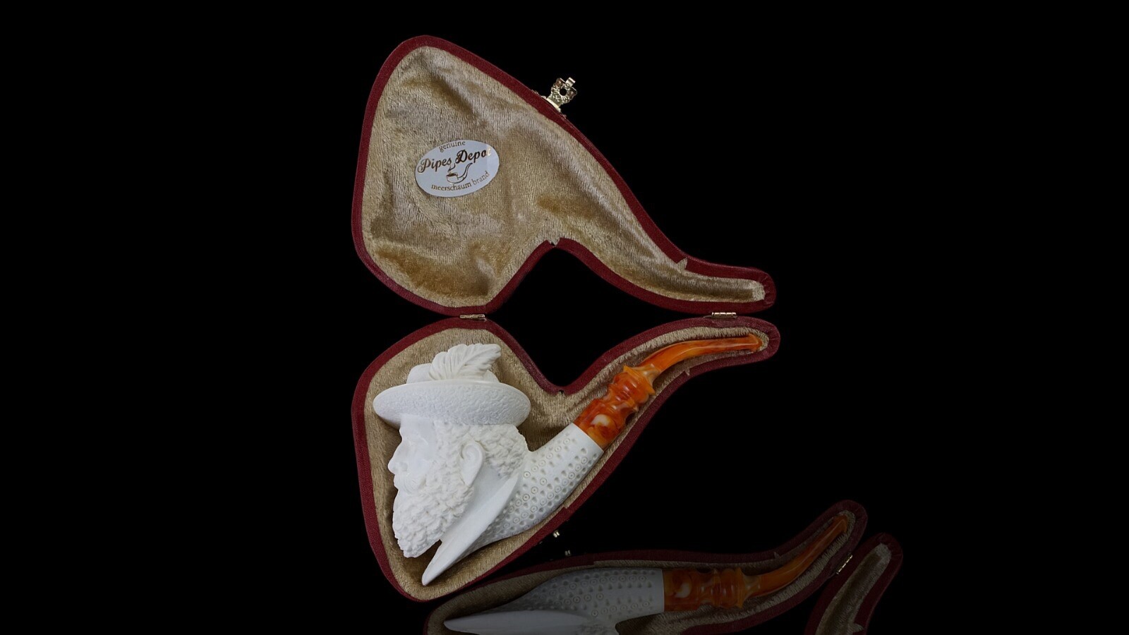 Tyrolean Pipe By Erdogan Ege Block Meerschaum Handmade NEW Custom Case ...