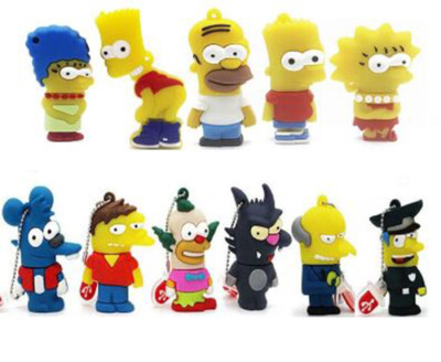 2.0 16gb 32gb 64gb 128gb The Simpsons Characters Cartoon USB Flash ...