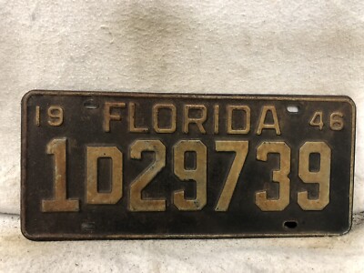 Vintage 1946 Florida License Plate | eBay