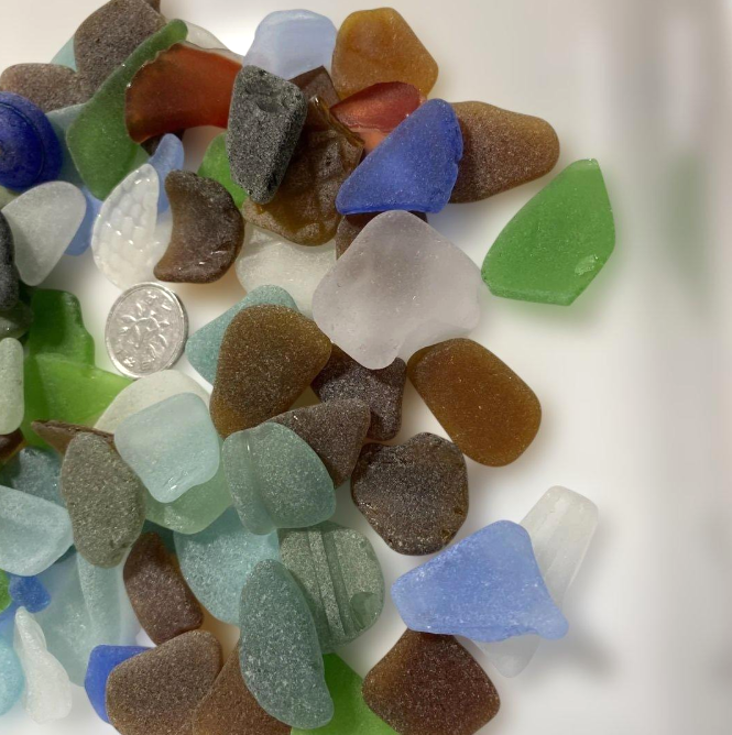 Japanese sea glass Surf-Tumbled Beach Glass Arrow Part - Material ...