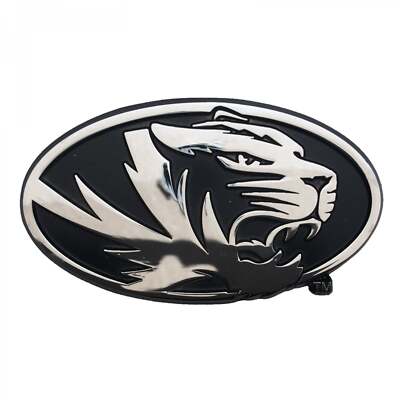 University of Missouri Tigers Oval Premium Solid Metal Chrome Plated ...