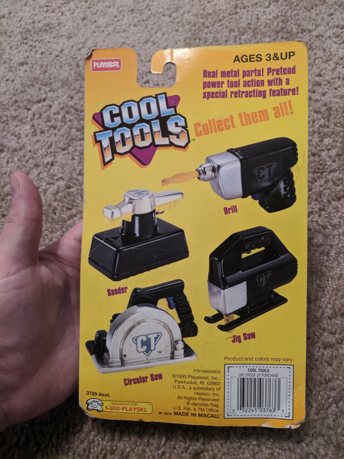 Vintage Playskool Super Cool Tools Sander 1993 Sealed On Card BRAND NEW ...