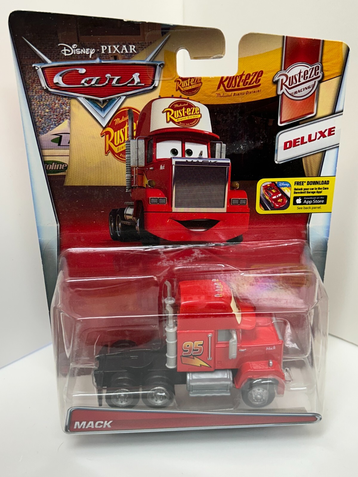 Lightning Mcqueen Mack Truck Disney Pixar Cars Talking Lights Rust-Eze ...