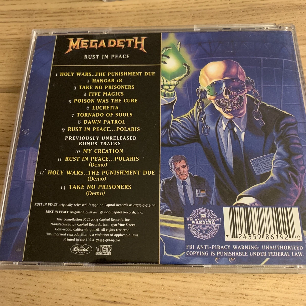 Megadeth Rust In Peace Remastered