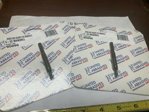 Lot of 2, United Abrasives 95096, Type 8-32, Cross and Square Pad ...