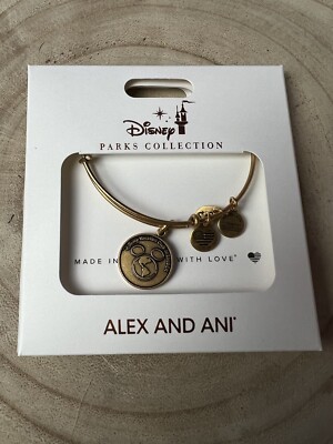 Disney Alex & Ani Disney vacation club member Mickey mouse gold tone ...